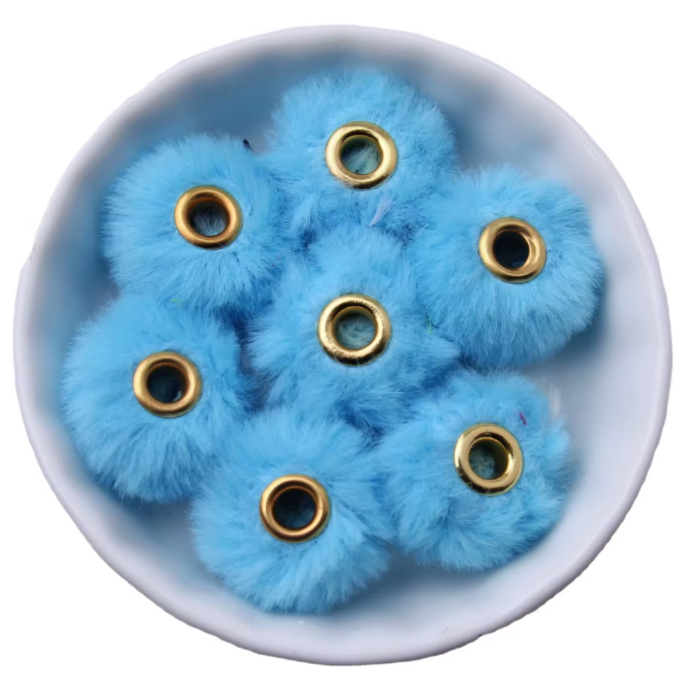 FUZZY 22- 20mm Blue Fuzzy Spacers (5 Pack) – My Pretty Posh Princess