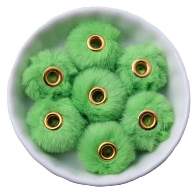 FUZZY 21- 20mm Lime Fuzzy Spacers (5 Pack) – My Pretty Posh Princess