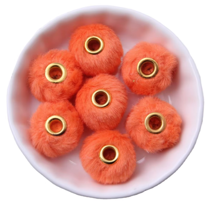 FUZZY 24- 20mm Orange Fuzzy Spacers (5 Pack) – My Pretty Posh Princess